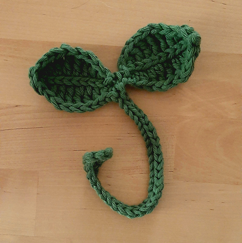 Ravelry: Leaf Sprout for headphones pattern by WhiteChoco Crochet
