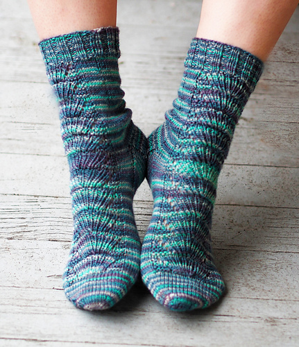Ravelry: Under the Umbrella Socks pattern by Vanessa Ewing