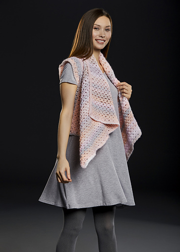 Ravelry: Waterfall Vest pattern by Premier Yarns Design Team