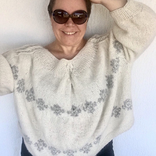 Ravelry: Oversized Mountain Rose Sweater pattern by Anne Merete Fjeld ...