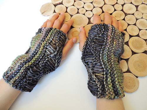 Ravelry: Gentle Waves Scarf, Ear Warmer, hand warmers pattern by ...