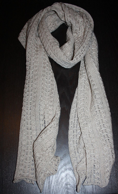 Ravelry: single bed scarf pattern by vbhilde