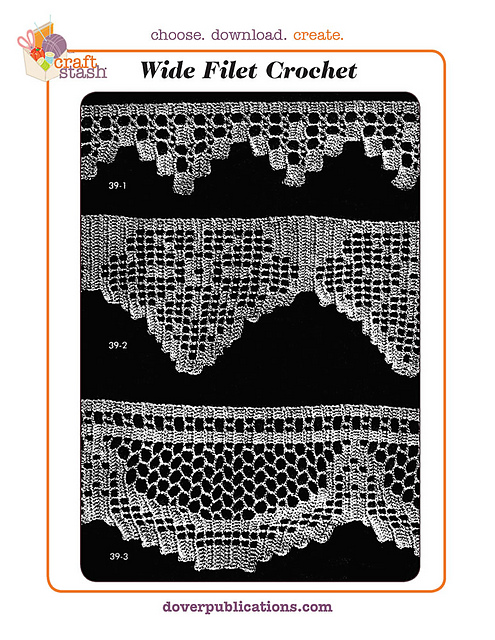 Ravelry: Wide Filet Crochet Edgings pattern by The Spool Cotton Company
