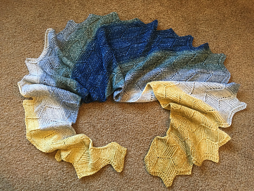 Ravelry: Chequer Shawl pattern by verybusymonkey