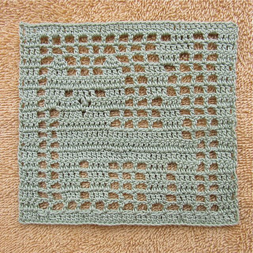 Ravelry: Adorkable Cat Filet pattern by Kathy Kelly