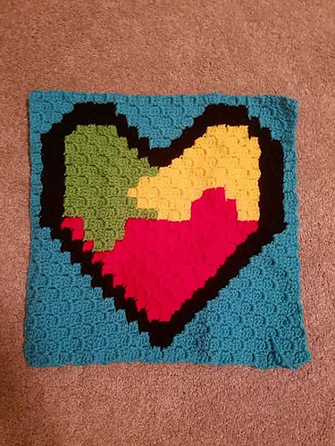 Ravelry: Autism Awareness Puzzle Pillow pattern by Jacqueline Victor