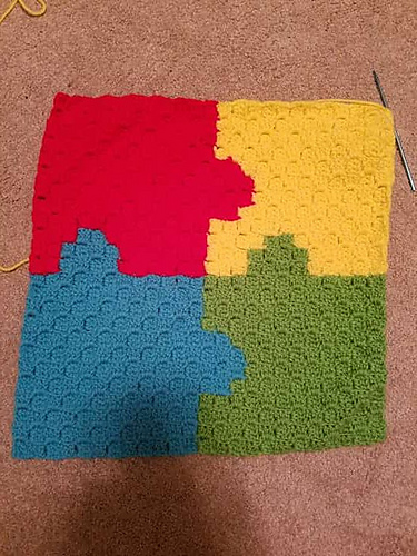 Ravelry: Autism Awareness Puzzle Pillow pattern by Jacqueline Victor
