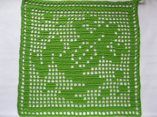 Ravelry: Frog Filet Crochet Chart Graph pattern by Maria Merlino