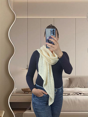 Ravelry: diagonal elegant scarf pattern by violetta gretsinger