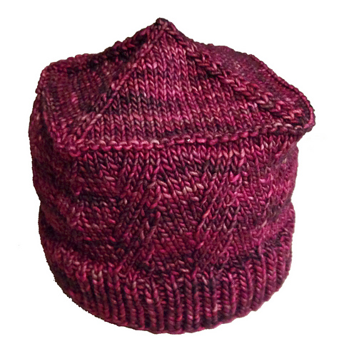 Ravelry: 4 or 5 sided Herringbone Hat pattern by Karen Pittman