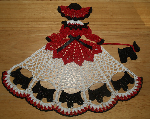 Ravelry: 4 Crochet Girl Doily Patterns -Ladybugs-Scottie Dogs-Horses ...