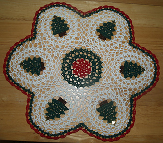 Ravelry: Christmas Trees- Tree Crochet Doily Pattern pattern by Valerie ...