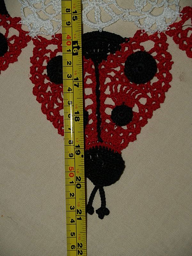 Ravelry: Ladybug and Flowers Crochet Doily Pattern pattern by Valerie ...