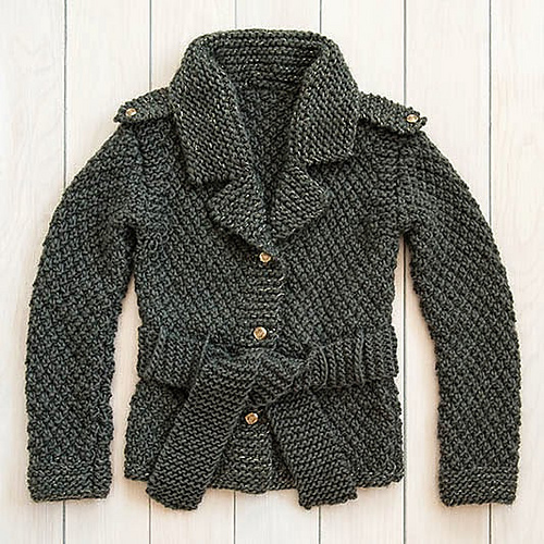 Ravelry: 97-2 Tailored cardigan in Moss stitch pattern by DROPS design