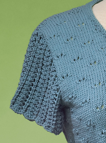 Ravelry: Empire Waist Cap Sleeve Pullover #164 pattern by Sue McCain