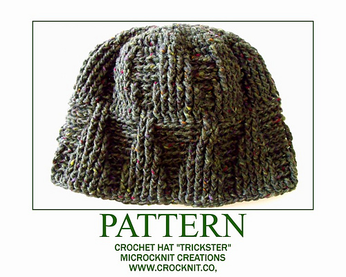 Ravelry: Crochet Hat TRICKSTER pattern by Barbara Summers
