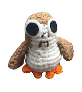 Ravelry: Porg Christmas Ornament Amigurumi pattern by Julia Simpson