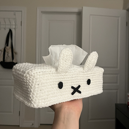 Ravelry: Miffy Bunny Tissue Box Cover pattern by Emeline Wang