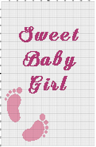Ravelry: Sweet Baby Girl Graphghan Chart pattern by Wendy Stubbs