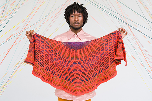 Ravelry: Cabled Trellis Shawl pattern by Stephen West