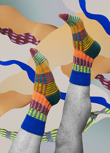 Ravelry: Painting Columns Socks pattern by Stephen West