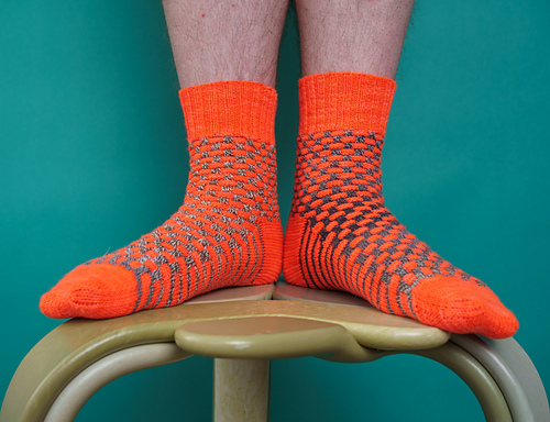 Ravelry: Woven Checks Socks pattern by Stephen West