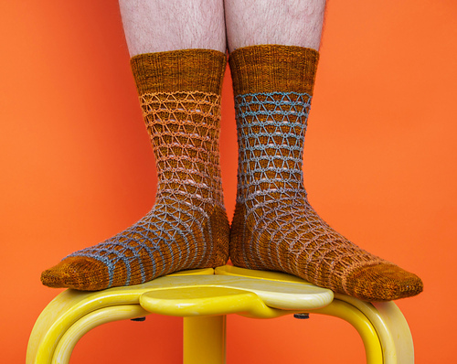 Ravelry: Slippy V Socks pattern by Stephen West