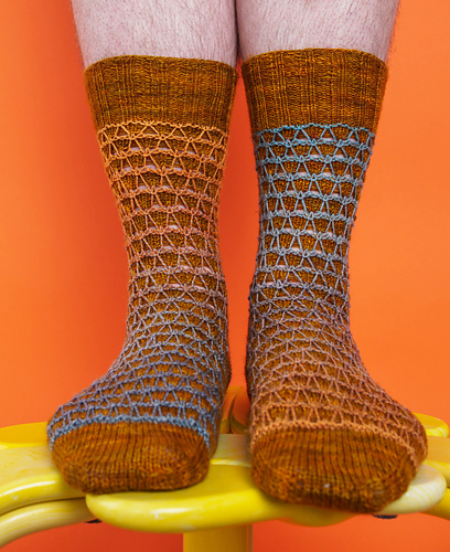 Ravelry: Slippy V Socks pattern by Stephen West