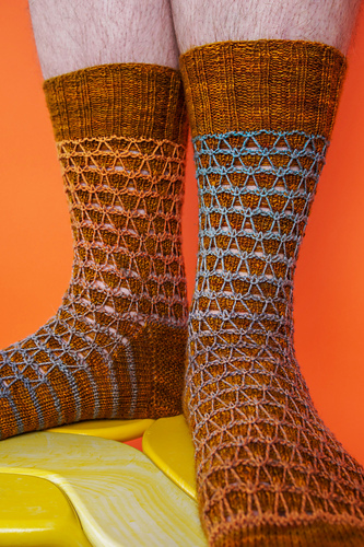 Ravelry: Slippy V Socks pattern by Stephen West