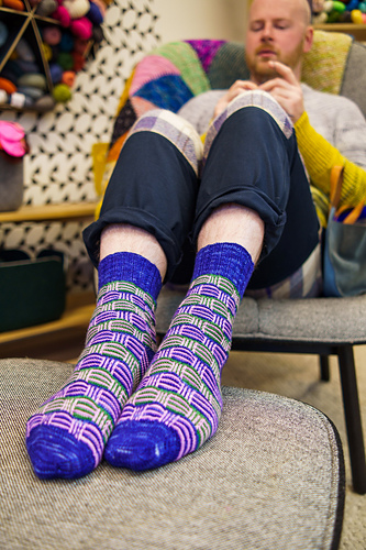 Ravelry: Striped Tiles Socks pattern by Stephen West