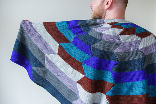 Ravelry: Striped Thundercloud Shawl pattern by Stephen West