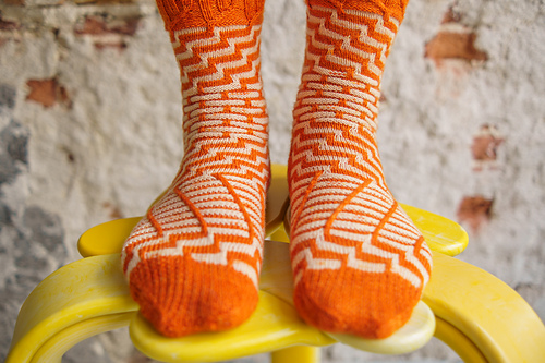 Ravelry: Contrast Blast Socks pattern by Stephen West