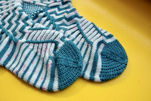 Ravelry: Contrast Blast Socks pattern by Stephen West