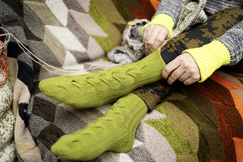 Ravelry: Billowing Braid Socks pattern by Stephen West