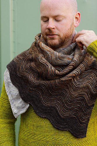 Ravelry: Faded Undulation Shawl pattern by Stephen West