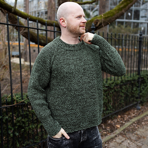 Ravelry: Mossy Marled Raglan pattern by Stephen West