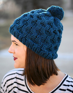 Ravelry: Honeycomb Cable Knit Hat pattern by Jessica Quirk