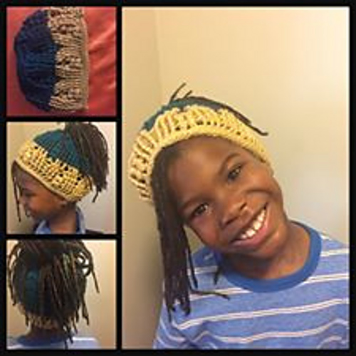 Ravelry: Wheat Stitch Hat messy bun & pony tail pattern by KFG