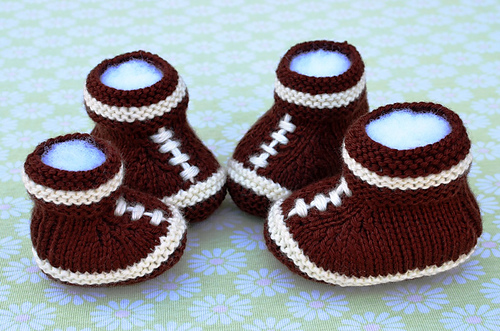 Ravelry: Football Baby Booties pattern by Christy Hills