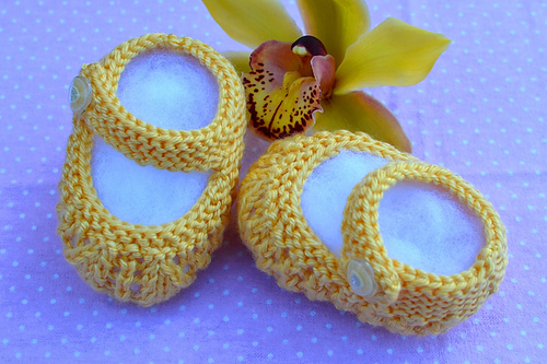 Ravelry: Summer Lace Baby Booties pattern by Christy Hills