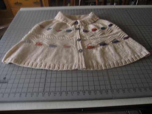 Ravelry: Cable & Leaf Capelet pattern by Margie Mitchell