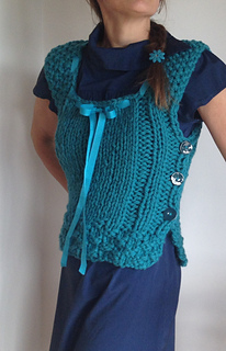 Ravelry: one vest - one piece pattern by Lone Eidseth