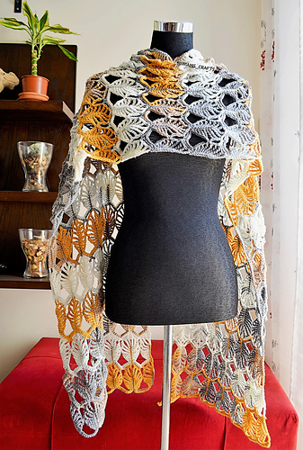 Ravelry: Leaf Assortment Scarf pattern by Wiam's Crafts