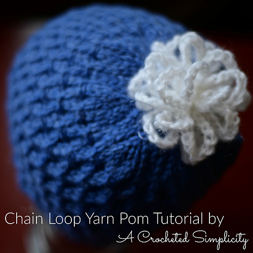 Ravelry: Chain Loop Yarn Pom pattern by Jennifer Renaud