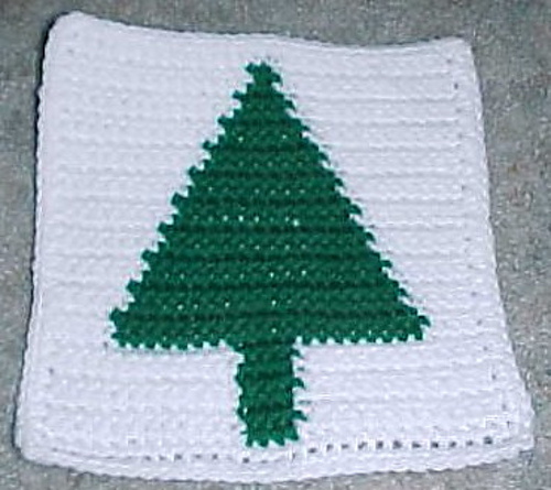 Ravelry: CHRISTMAS TREE AFGHAN SQUARE pattern by Lisa Hamblin
