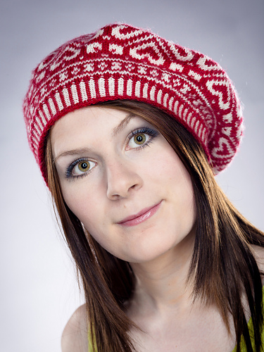 Ravelry: Norwegian Selbu Rose Beret pattern by Jolijn Copier Designs