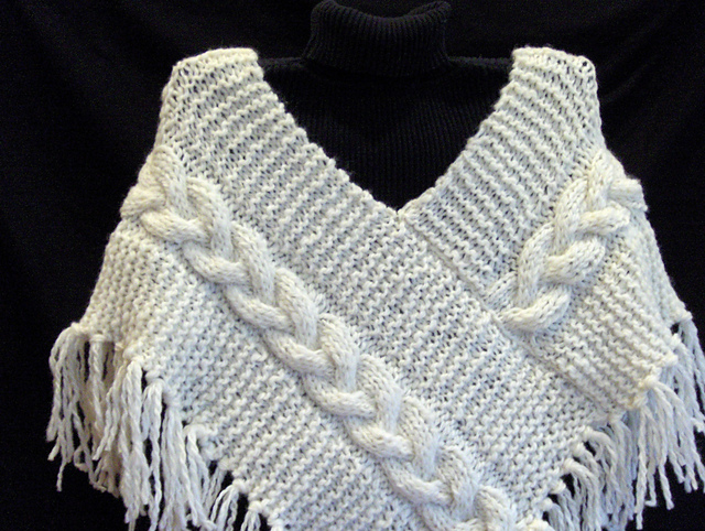 Ravelry: Cable Poncho pattern by Sara Sacks