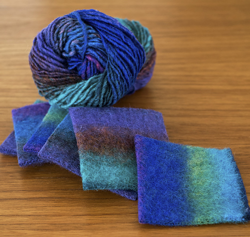 Ravelry: Rothko Felted Coasters pattern by Patricia Hart