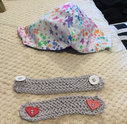 Ravelry: Easy Ear Saver Mask Extenders pattern by marianna mel