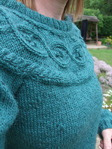 Ravelry: Design C - Cable-Yoked Sweater pattern by Sirdar